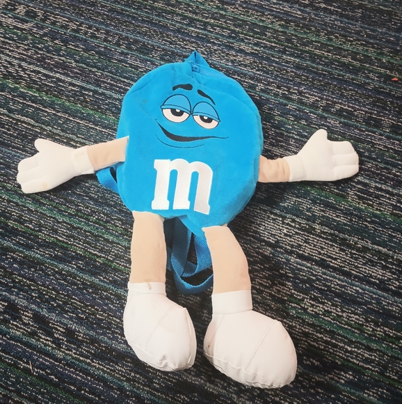 M&M'S | Bags | Vintage Blue Mm Backpack 4 Rare | Poshmark
